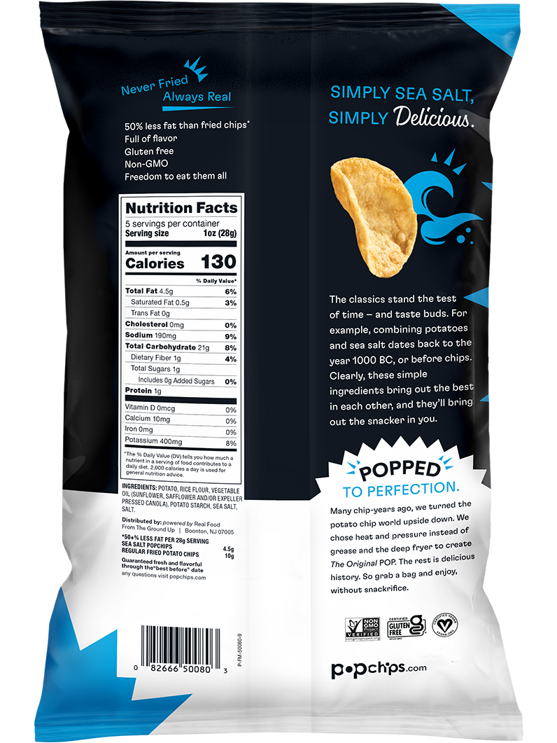 sea salt | popchips potato chips